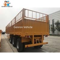 China 1000l Water Tank Fence Side Wall Semi Trailer 1600mm Axles Jost Brand King Pin for sale