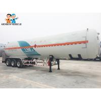 China Liquid Normal Gas LNG Cryogenic Fuel Tank Semi Trailer three axles for sale