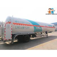 China Liquid Normal Gas LNG Cryogenic Fuel Tank Semi Trailer three axles for sale