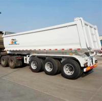 China Rear U Shaped 50T Tipper Dump Semi Trailers Truck Utility Trailer Tandem for sale