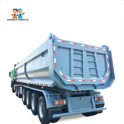 China Rear U Shaped 50T Tipper Dump Semi Trailers Truck Utility Trailer Tandem for sale