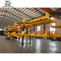 China 2 Axles 20ft Or 40ft Container Semi Trailer Strengthened Beam WABCO Valve for sale