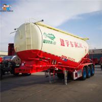 China Genron Vehicle Bulk Cement Tanker Semi Trailer With HOWO Tractor for sale