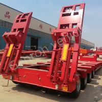 China 140 Ton Heavy Duty 4 Lines 8 Axles Low Bed Semi Trailer Truck Carry XE1250 Excavators for sale