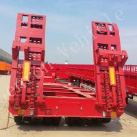 China 140 Ton Heavy Duty 4 Lines 8 Axles Low Bed Semi Trailer Truck Carry XE1250 Excavators for sale