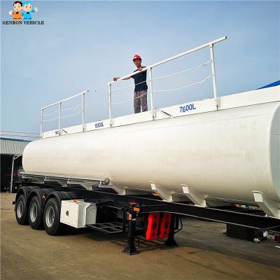China 12.00R22.5 42000 45000 50000 Liters Steel Diesel Fuel Tanker Oil Semi Trailer for sale