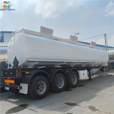 China FUWA Mechanical Suspension 30m3 Liquid Tanker Trailer 30000L With Ticket Print for sale