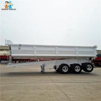 China Three Axles Rear Tipping Dump Semi Trailers 50 Tons Mechanical Suspension In Australia for sale