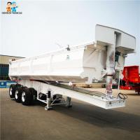 China Three Axles Rear Tipping Dump Semi Trailers 50 Tons Mechanical Suspension In Australia for sale