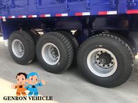 China 150 Tons 3 Axles Box Coal Mine Transport Semi Tanker Trailer Truck For Mongolia Market for sale