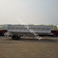 China Diesel Drop Side Wall Semi Tanker Trailer Dump Truck Export To Australia for sale