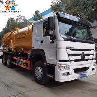 China 9750×2500×3970mm Howo 20 Cubic Vacuum Sewage Suction Truck Environmental Protection for sale