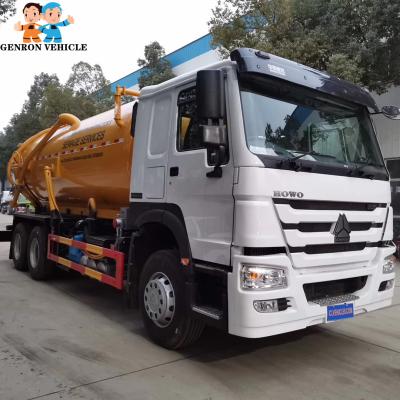 China 9750×2500×3970mm Howo 20 Cubic Vacuum Sewage Suction Truck Environmental Protection for sale