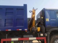 China Howo Shacman 6 X 4 Dump Truck With 3.2 T Hydraulic Crane Hook for sale