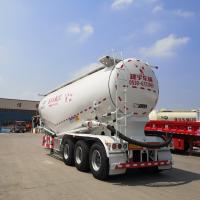 China Pneumatic Dry Bulk Powder Cement Semi Trailer Tanker Truck To Mozambique for sale