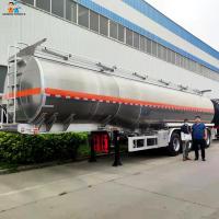 China 4 Axles 42000 Liters Aluminium Petroleum Tanker Semi Truck Trailer for sale