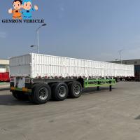China 3 Axles Drop Side Semi Trailer Trucks Special For Zambia Market for sale