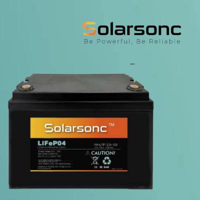 China 12V 100ah lithium 1280wh LifePO4 Battery Small Size powerful lithium for sale