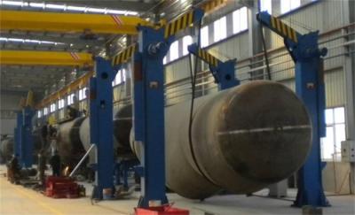 China UL Pipe Stand Roller Oval Tank Turning Rotator Chain Tilting Machine for sale