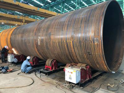 China 30 Ton Pipe Welding Rotator Turning Roller PU Heavy Duty Roller Stands for sale