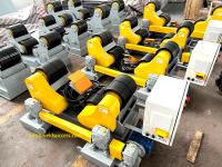 China 60T Self Aligning Tank Turning Rolls Hevy Duty Pipe Welding Rotator 450mm*120mm 4800mm for sale