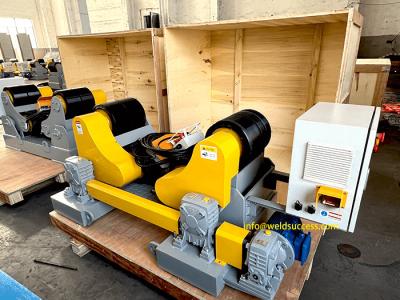 China Self Aligning Pipe Welding Rollers Vessel Turning Rolls 60T Heavy Duty Rotator for sale
