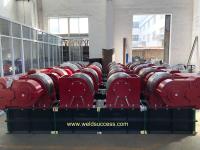 China 300T Heavy Duty Pipe Welding Rollers Rotator Stands With Bolt Adjustment for sale
