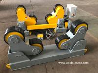 China 80T Self Aligning Welding Pipe Rollers Motorized Travelling For Heavy Duty 5000mm for sale