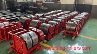 China 80T Conventional Pipe Welding Rotator For Pipe Butt With PU With Bolt Adjustment for sale