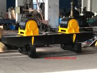 China 160T Welding Conventional Pipe Rollers Rotator With PU With Bolt Adjustment for sale