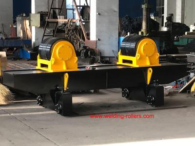 China 160T Welding Conventional Pipe Rollers Rotator With PU With Bolt Adjustment for sale