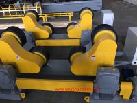 China 60 Ton Welding Pipe Rollers For Wind Tower Heavy Duty Pipe Roller Stands for sale
