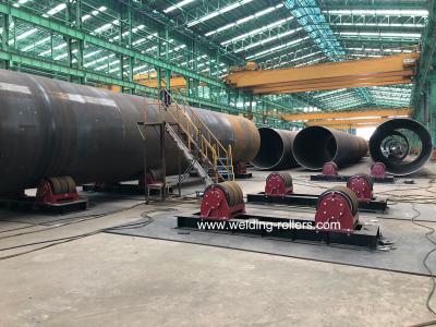 China 200 Ton Lead Screw Pipe Welding Rotator Heavy Duty Conventional With PU Wheels for sale