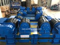 China Lead Screw Tank Turning Rolls Stands 80 Ton Bolt Adjustment Pipe Welding Rotator Stand for sale