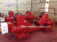 China 20 Ton Tank Turning Welding Rollers Self Aligning With PU Wheels Pressure Vessel Wind Tower for sale