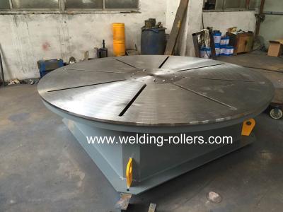 China Horizontal 100 Ton Welding Turn Table With Hand Control Box Rotary With 3KW for sale