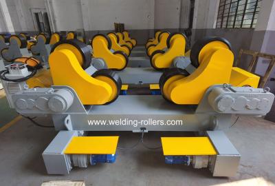 China 80 Ton Tank Turning Self Aligning Pipe Welding Roller 2*2.2KW For Wind Tower for sale