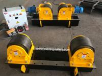 China 20 Ton Conventional Pipe Welding Rollers Stands Bolt Adjustment For Wind Tower for sale