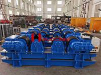 China Bolt Adjustment 100t Pipe Welding Rotator With Pu Wheels for sale