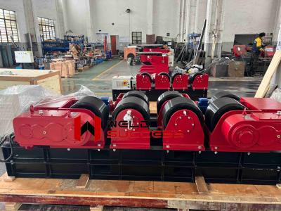 China Bolt Adjustment 30 Ton Welding Rotator Rubber Wheels for sale