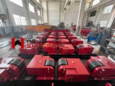 China 30 Ton Pipe Welding Rotator Turning Roller PU Heavy Duty Roller Stands for sale