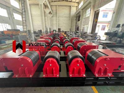 China 100 Ton Welding Pipe Rollers Bolt Adjustment for sale