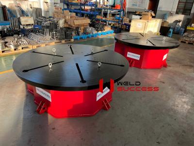 China Horizontal 10T Welding Positioner Turntable With Hand Control Box for sale