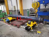 China CRS-20T-Screw Adjustable Welding Rotator Rubber Roller Wheels for sale