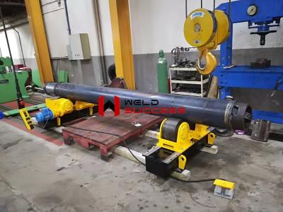 China CRS-20T-Screw Adjustable Welding Rotator Rubber Roller Wheels for sale