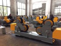 China 30 Ton PU Self - Aligning  Pipe Welding Rotator Stands With Remote Hand Control for sale
