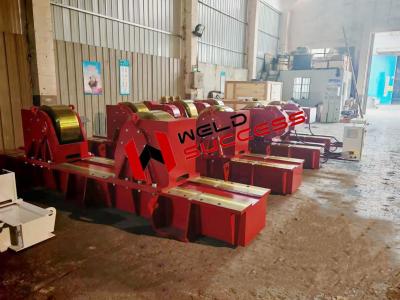 China 350t Heavy Duty Pipe Welding Rollers Rotator Stands With Bolt Adjustment for sale