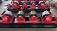 China 30 Ton Pipe Welding Rotator Turning Roller PU Heavy Duty Roller Stands for sale