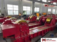 China CR-800T Bolt Adjustment Pipe Welding Rotator Steel Wheel/ Tank Turning Rolls for sale