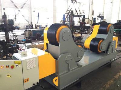 China 100T Self Aligning Tank Turning Rolls ,Pressure Vessel Wind Tower Welding Rotator Beds for sale